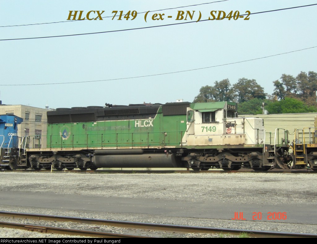 HLCX 7149 Ex- BN SD40-2 07/20/2006
